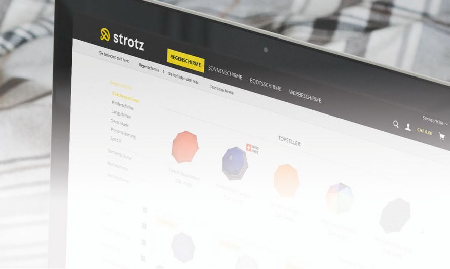 B2B-Werbeschirme | Strotz AG